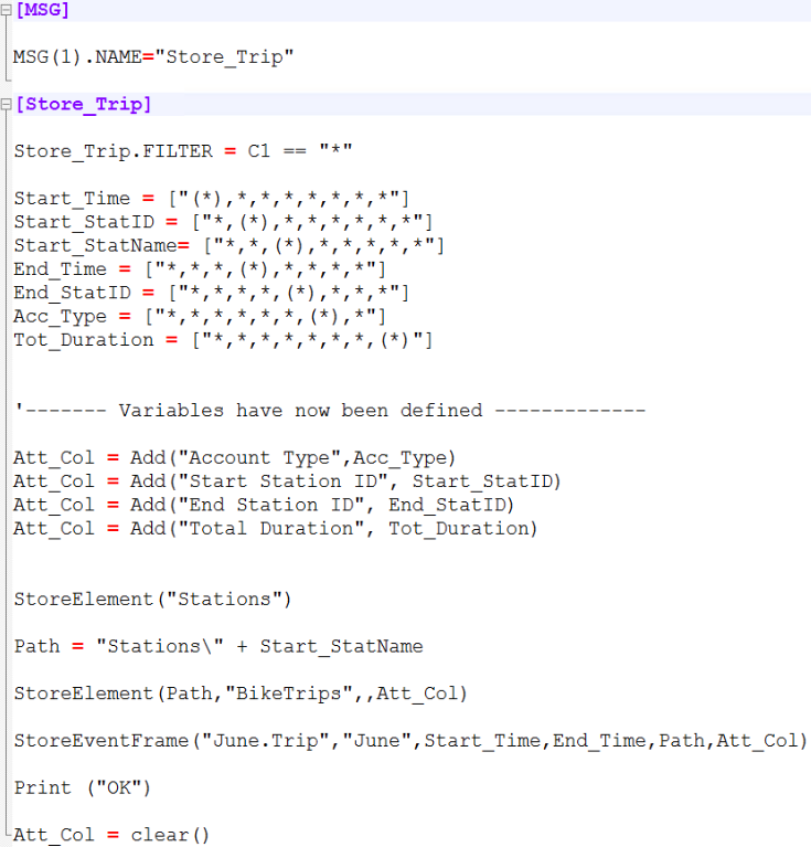Creating Event Frames Using The Pi Connector For Ufl Af Structure