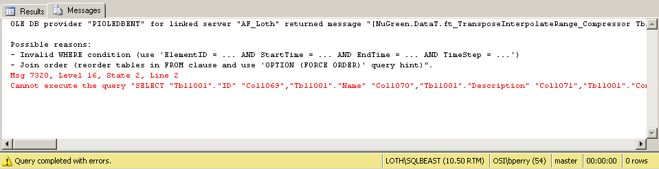 Pi Oledb Enterprise Views With Parameters