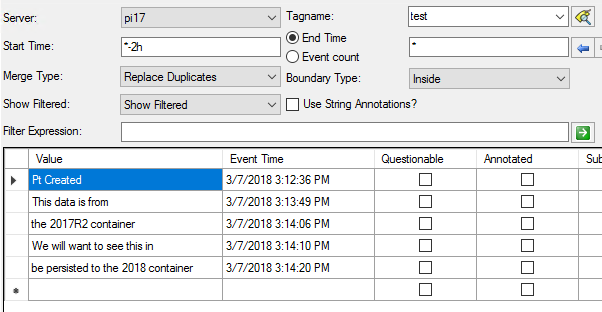 Upgrade To Pi Data Archive 2018 Container With Data Persistence