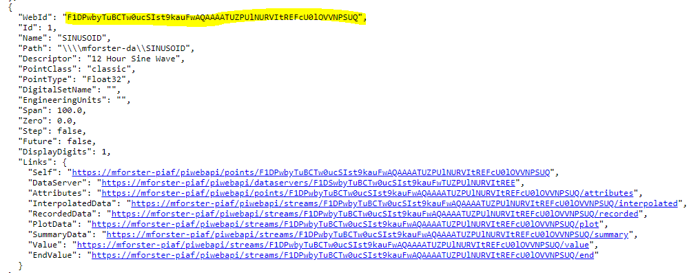 Extracting Pi System Data To File Using Pi Web Api In Python
