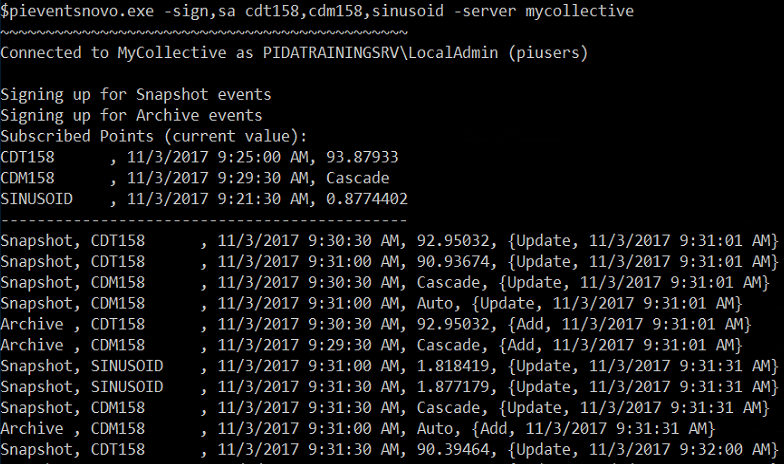 Pi Datapipe Events Subscription And Data Access Utility Using Af Sdk