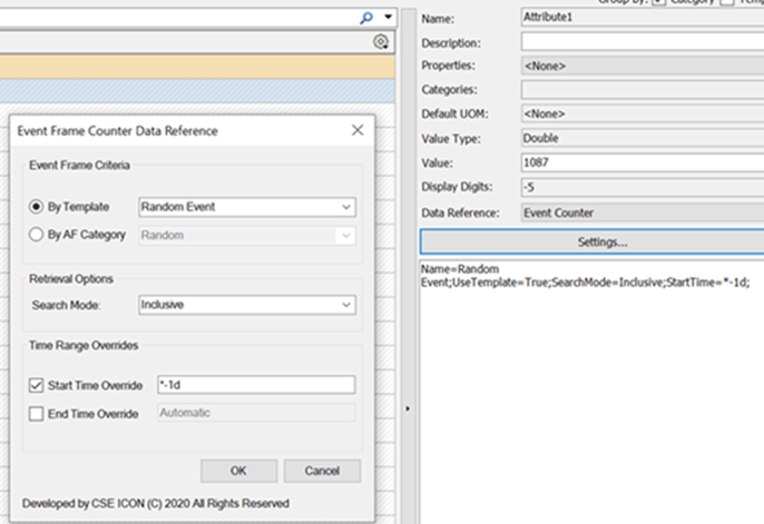 My First Custom Data Reference Event Frame Counter