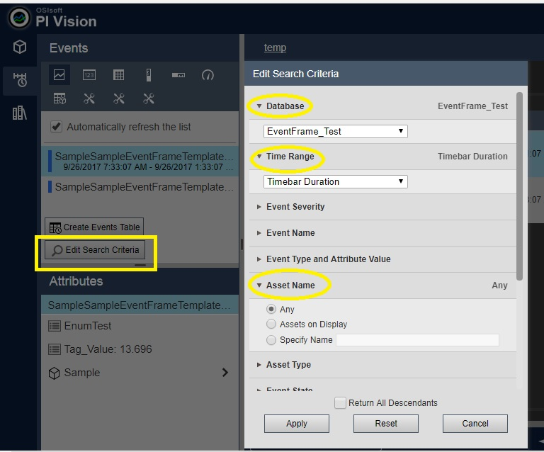 Enable And Use Events Table Ctp In Pi Vision 2017