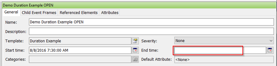 Duration Attribute On An Event Frame Part 1